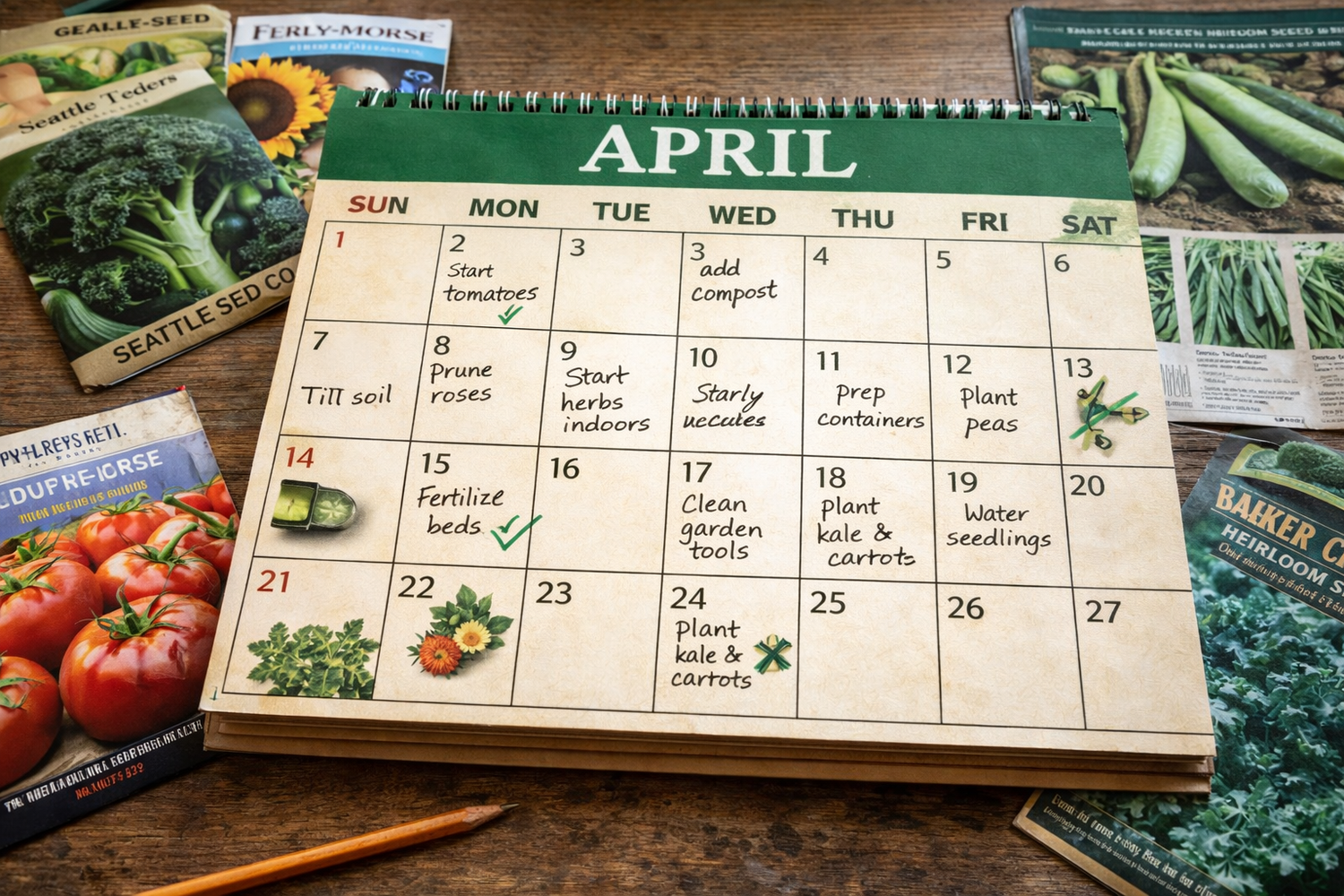 Seattle Spring Planting Calendar: When to Start Seeds in the Pacific N ...